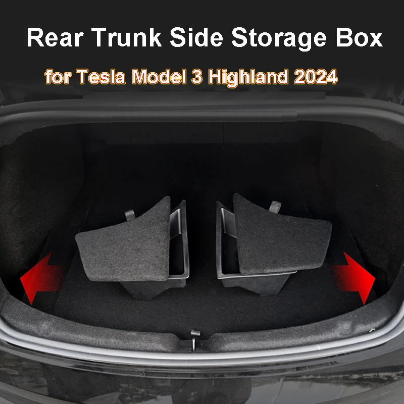 for-Tesla-Model-3-Highland-2024-Interior-Accessories-Rear-Trunk-Storage ...