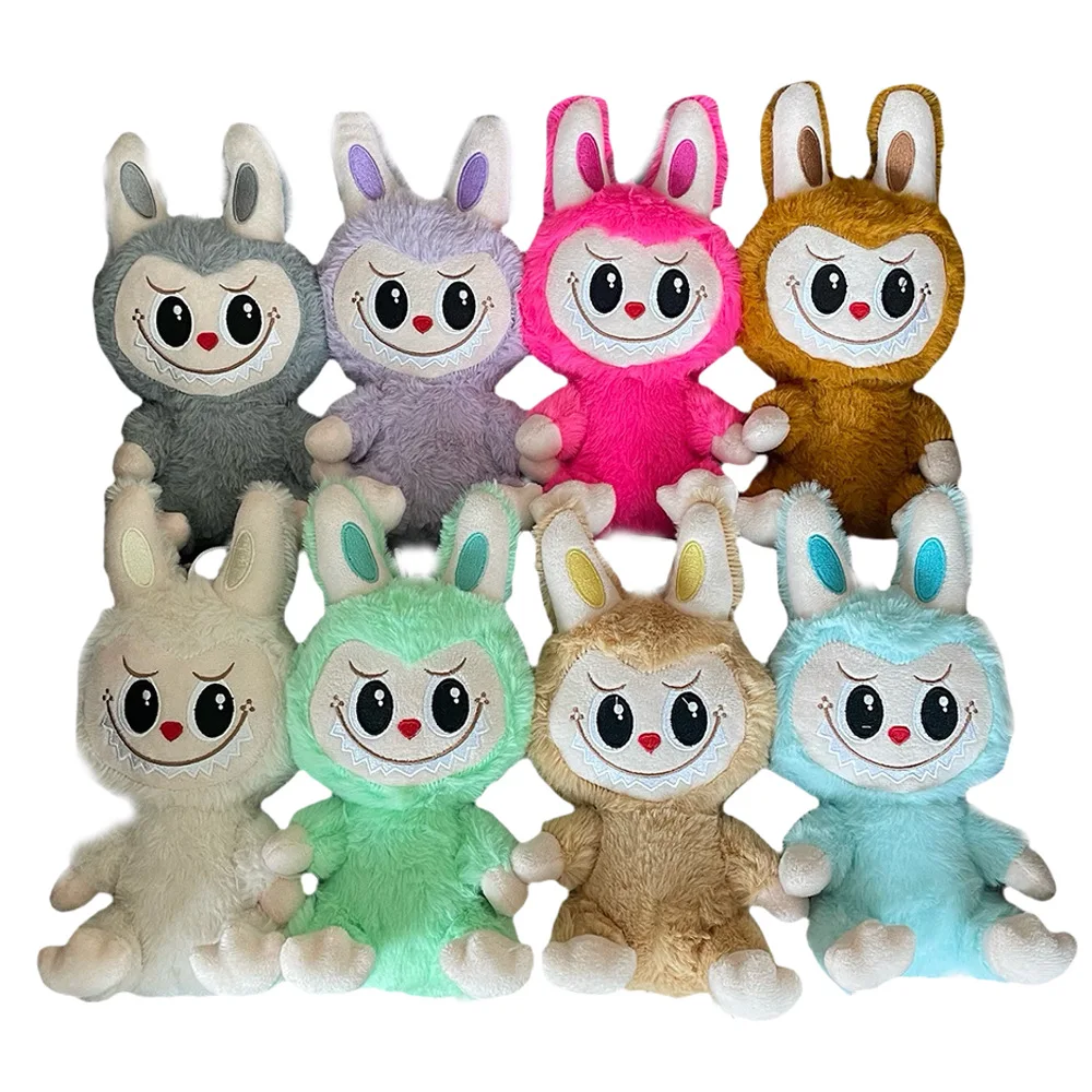 1-8pcs-25cm-Labubu-Plush-Toy-Kawaii-White-Labubu-Stuffed-Plushies-Toys ...