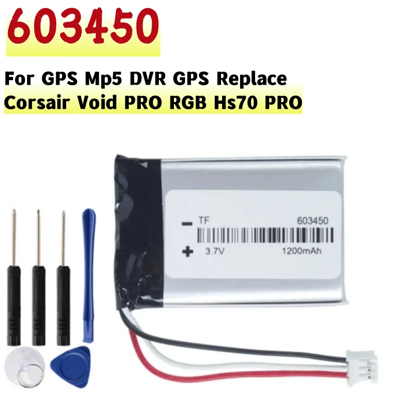 New-603450-Li-ion-Polyme-Battery-For-GPS-Mp5-DVR-GPS-Replace-Corsair ...