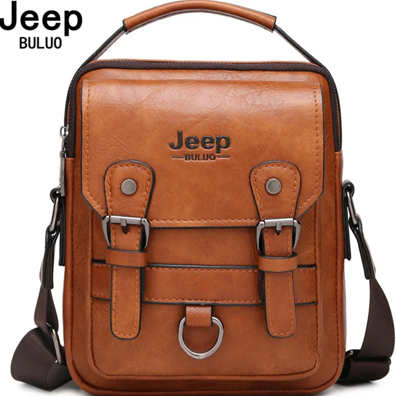 JEEP BULUO Multi-function Business Handbags Men New Man's Shoulder Bag ...