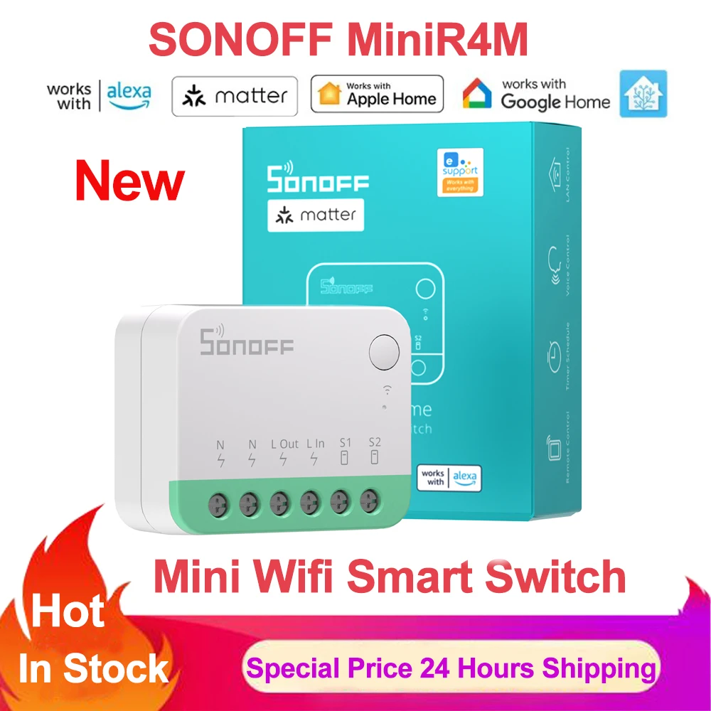 SONOFF-MiniR4M-MINI-Extreme-Wifi-Smart-Matter-Switch-Interruptor-Smart ...