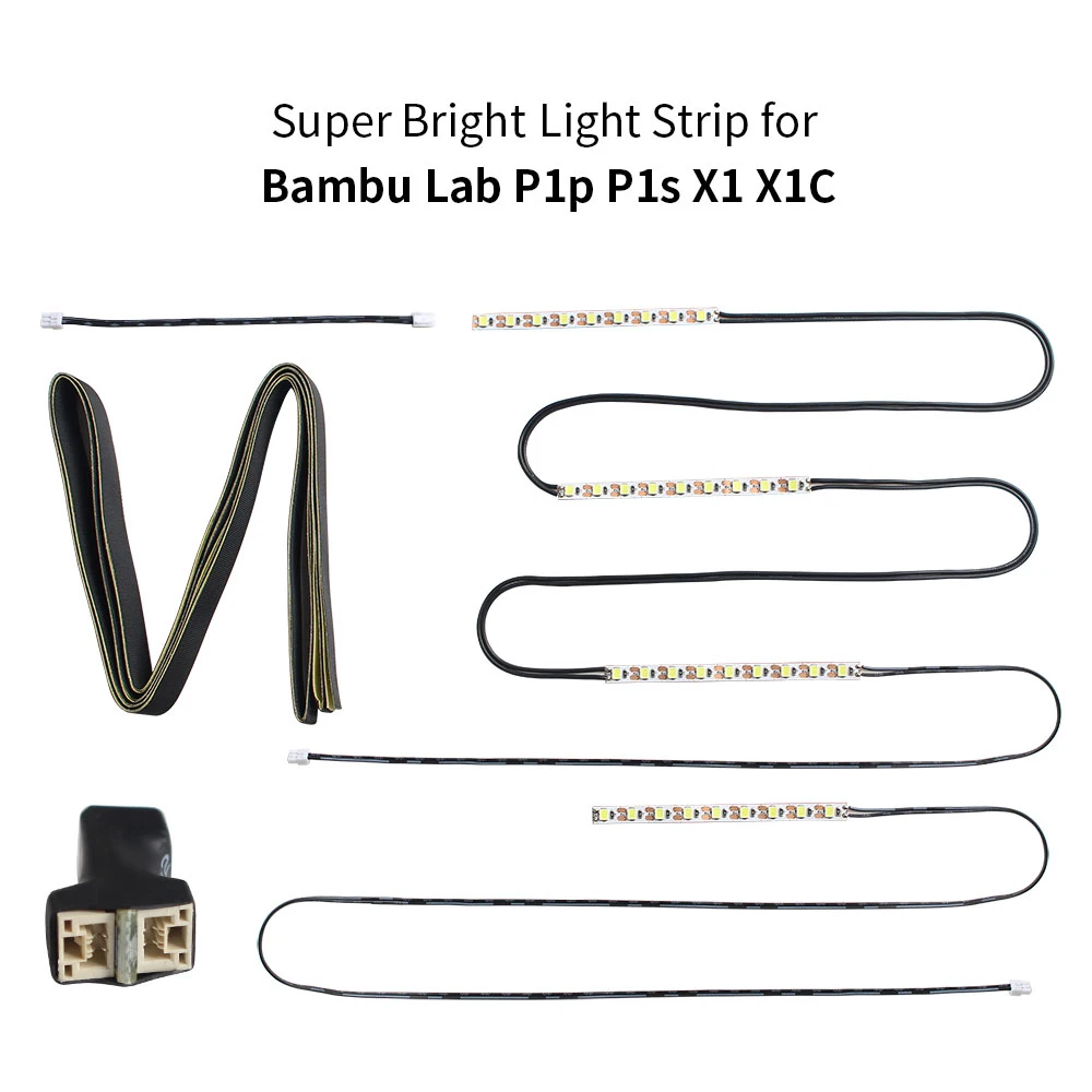 For Bambu Lab LED Light Strip LED Light Kit 5V 112cm IP44 Waterproof ...