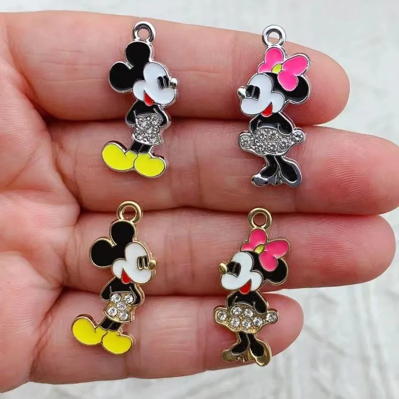 10PCS-Disney-Mickey-Minnie-DIY-Cartoon-Mickey-Mouse-Jewelry-Accessories ...