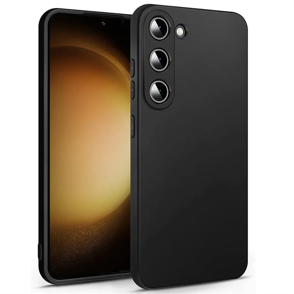 s23-plus-capa-caso-preta-para-samsung-s23-5g-capinhas-macio-l-quido-tpu ...