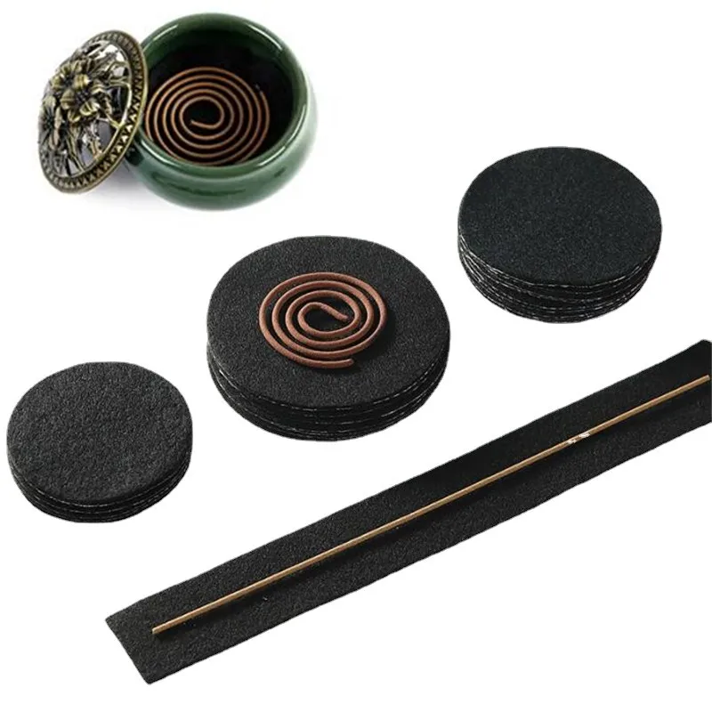 10pcs Fireproof Mats Incense Burner Ash Catcher Pad Flame Retardant ...