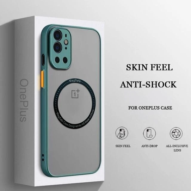 Luxury Matte Clear For Magsafe Magnetic Wireless Charging Case For OnePlus 11 9 10 PRO 10T NORD ...