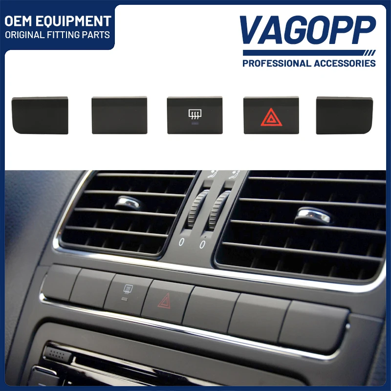 Original-Car-Center-Console-Blank-Button-Cover-For-Volkswagen-Polo-2011 ...