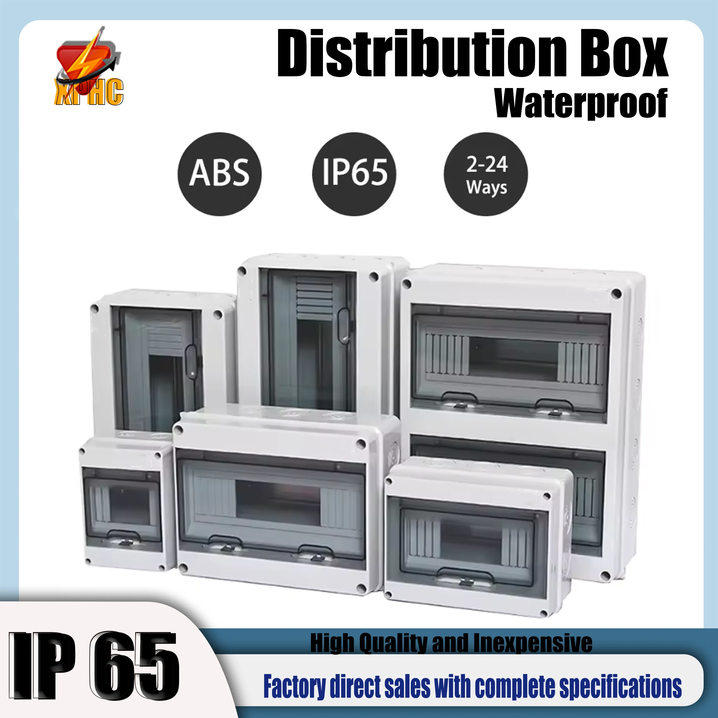 IP65 Plastic Waterproof Distribution Box Panel Installation ...