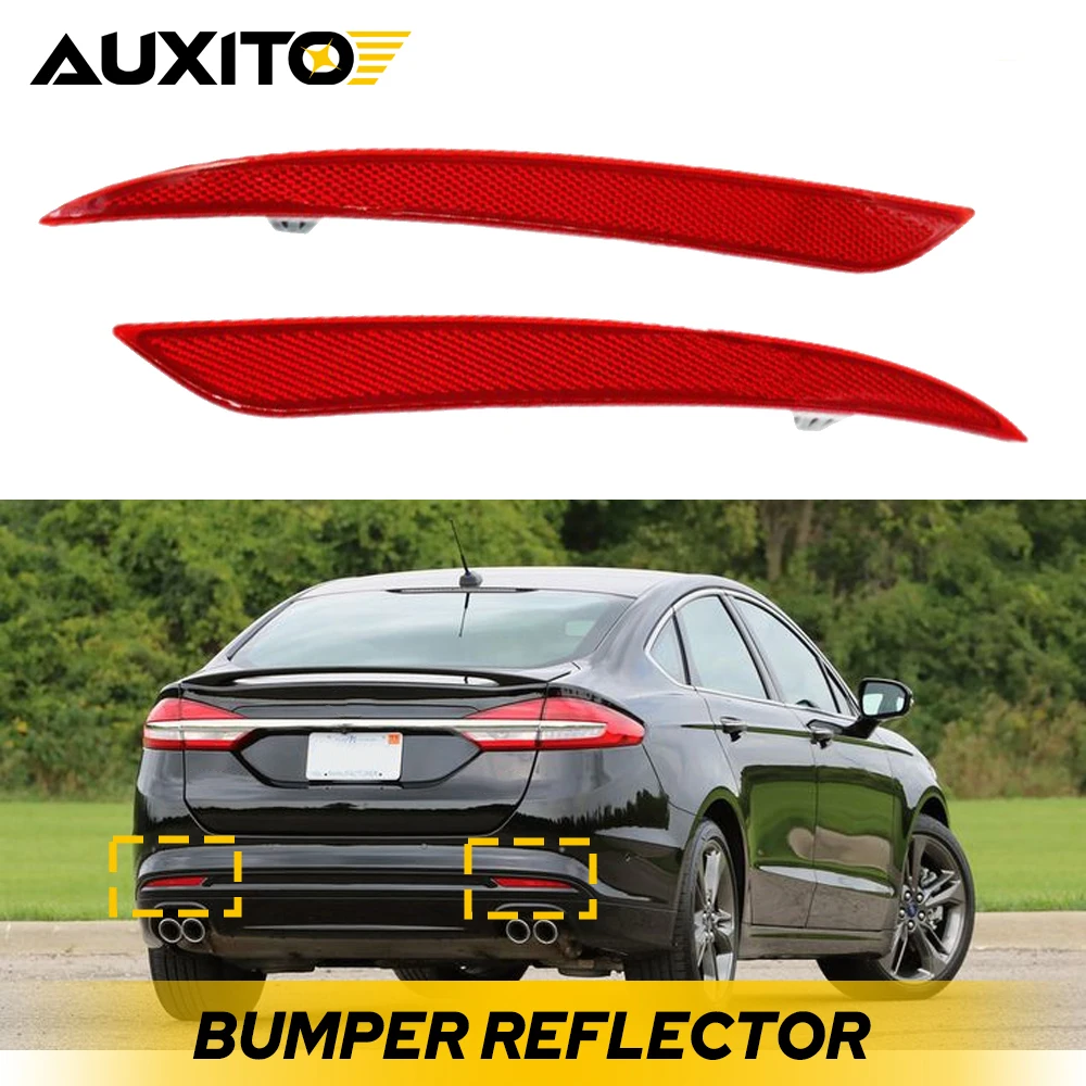 AUXITO 2Pcs Car Back Rear Bumper Reflector Light Lamp Case for Ford ...