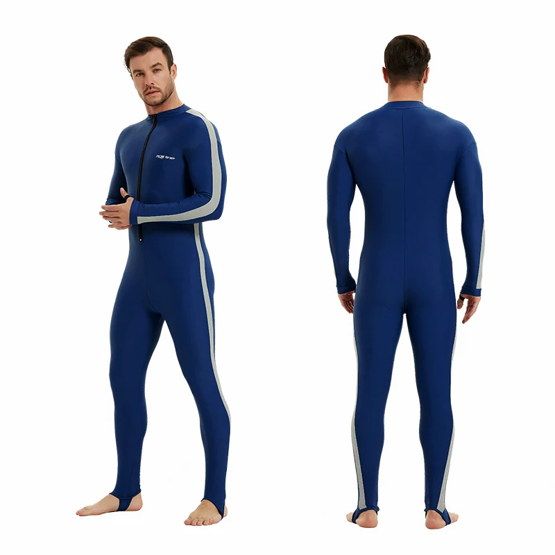 One-Piece-Man-Long-Sleeve-Men-s-Swimming-Diving-Suit-Fused-Swimsuit-Men ...