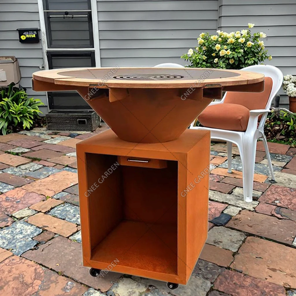 Outdoor Bbq Grill Fire Pit Bbq Grill Corten Steel European Bbq Grill ...
