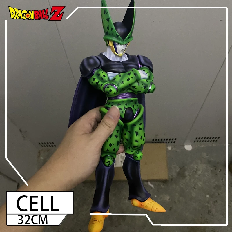 32CM-Anime-GK-Statue-Dragon-Ball-Z-Figure-Cell-PVC-Action-Figures ...