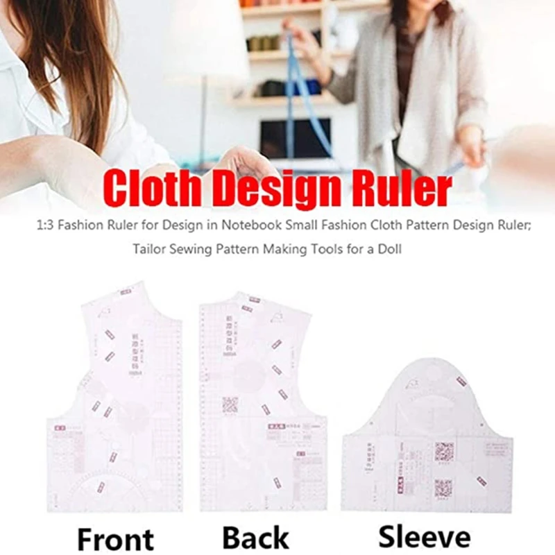 3X-Fashion-Clear-Design-Ruler-Cloth-Sewing-Prototype-Ruler-Drafting ...
