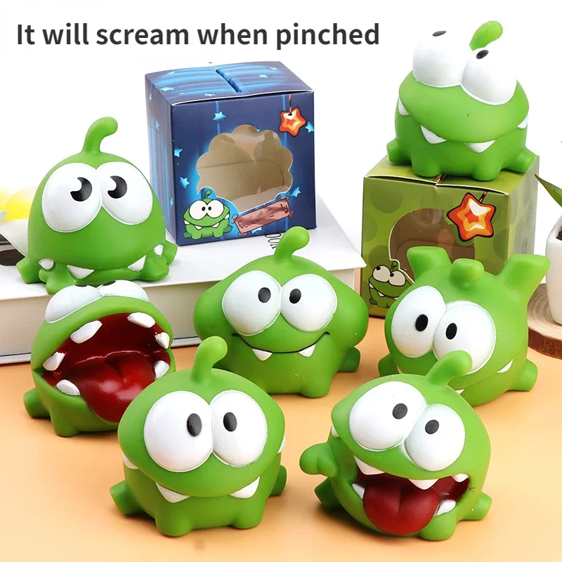 Children-s-squeeze-animal-doll-mung-bean-monster-cut-rope-frog-water ...