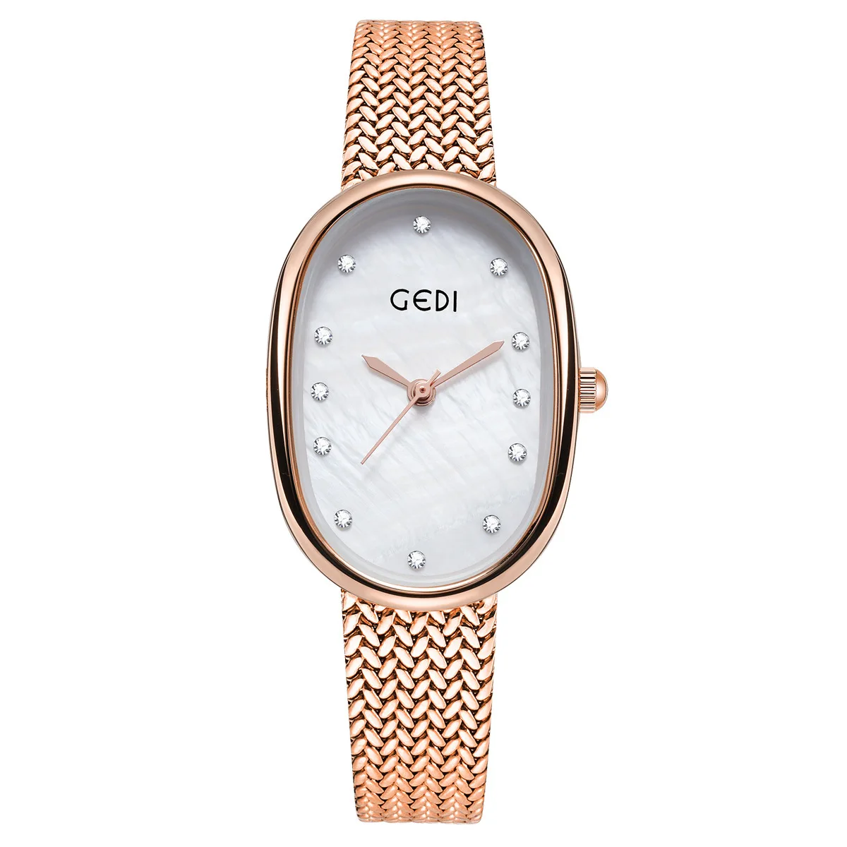 Fashion Gedi Tp Brand Quartz Luxury Oval Tonneau Clock Vintage Simple ...