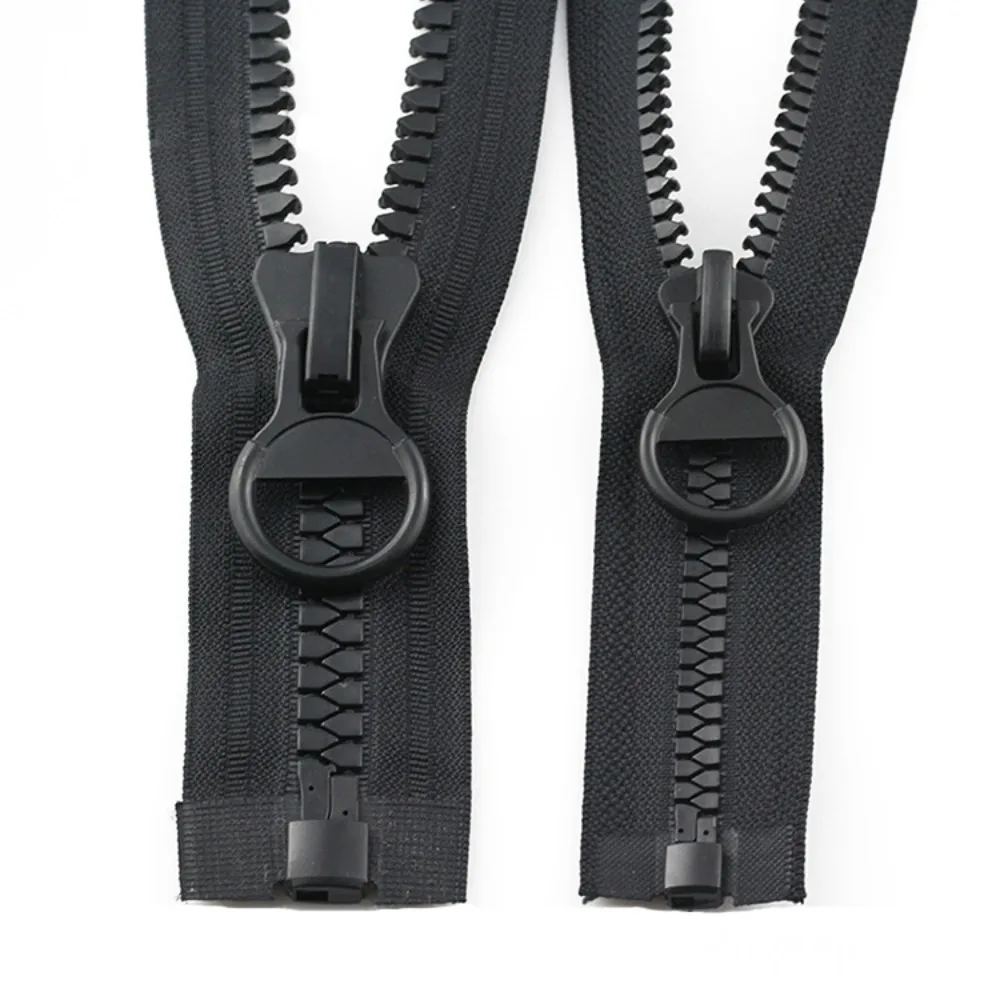 8-15-Black-Resin-Open-End-Zippers-Heavy-Duty-Single-Zipper-for-Down ...