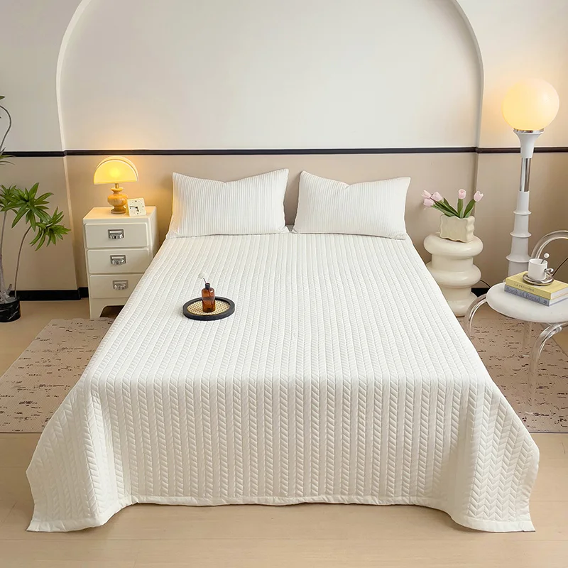 Bonenjoy-Double-Bedspreads-Simple-Style-Bed-Linen-Soft-Blanket-Quilted ...