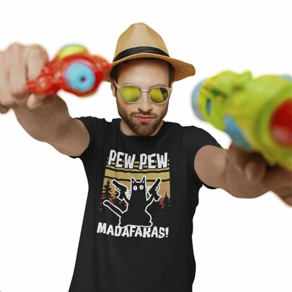 Cute-Anime-Mens-Pew-Pew-Madafakas-T-Shirt-Men-Boys-Action-Cat-Rude ...