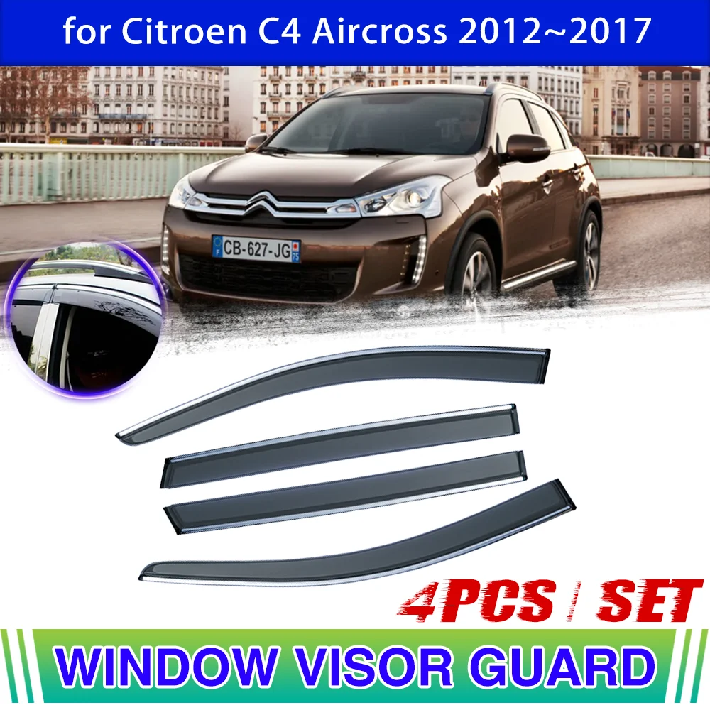 Car-Window-Door-Visor-for-Citroen-C4-Aircross-2012-2017-2013-Vent ...