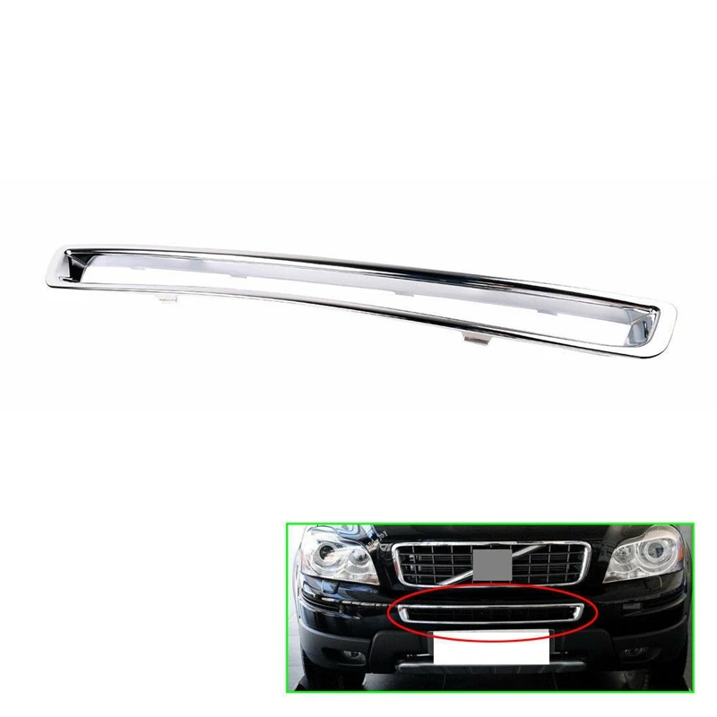 Car Accessories Chrome Exterior Front Plated Bumper Frame Grille for ...