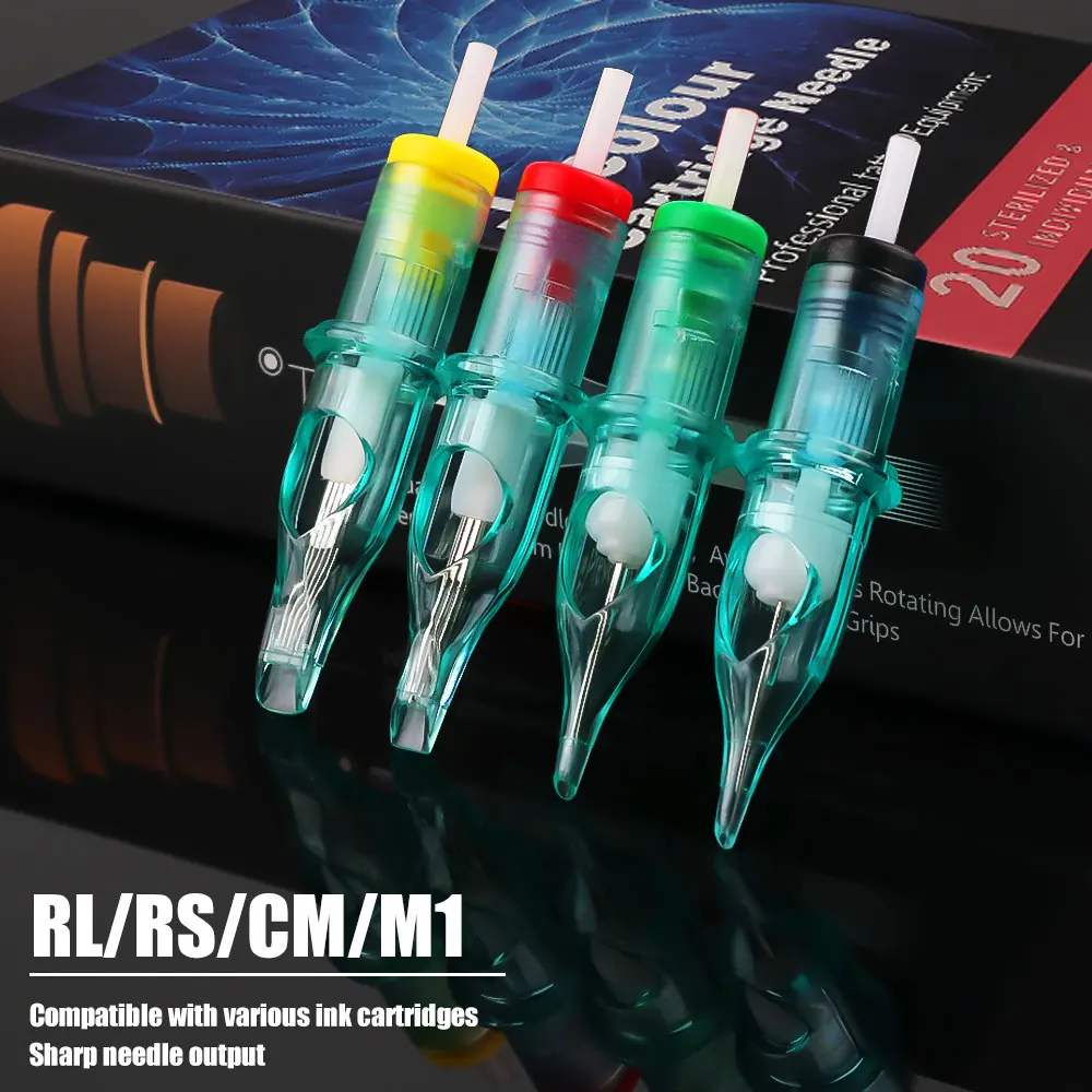 5/10/20PCS Disposable Tattoo Cartridges Needle RM/RL/M1/RS Diameter 0 ...