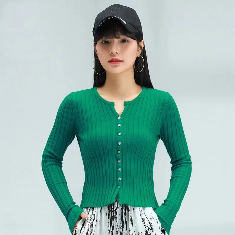 Women-Long-Sleeve-Cardigans-Elegant-Solid-Color-Long-Sleeve-Sweater ...