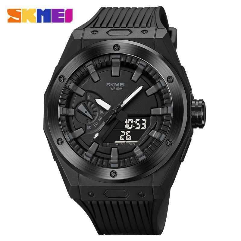 Skmei 2103 New Sport Watch Men Led Digital Watch 3 Time Chrono Digital ...