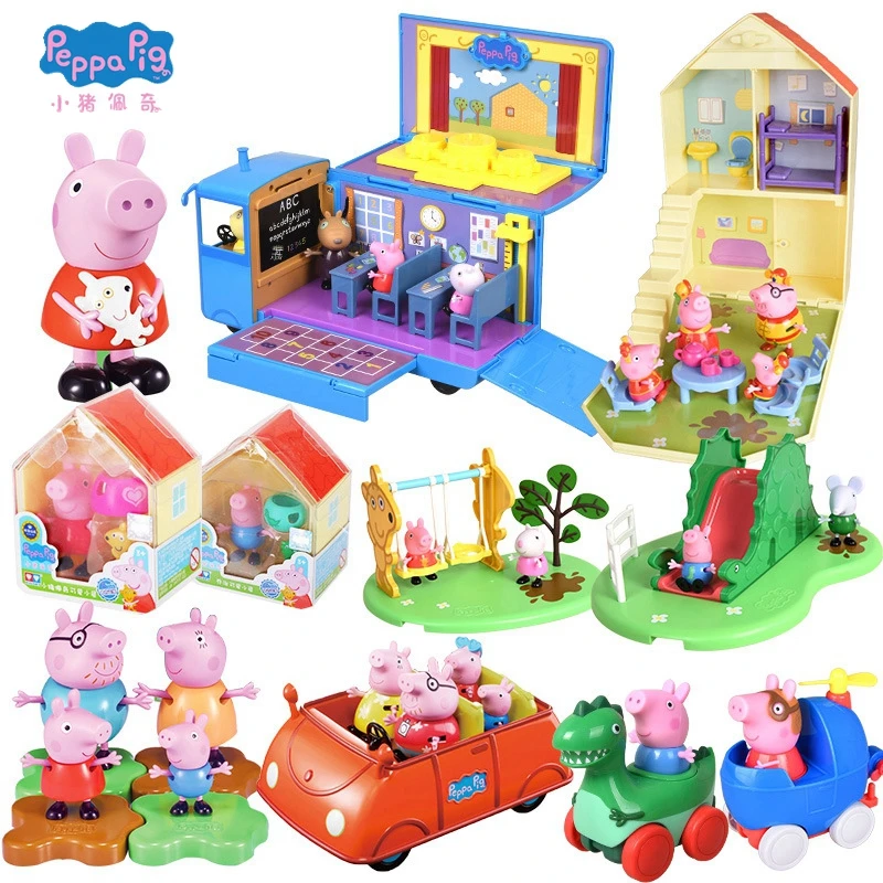 Ensemble-de-maison-de-jeu-Peppa-Pig-pour-enfants-gar-on-Peppa-George ...