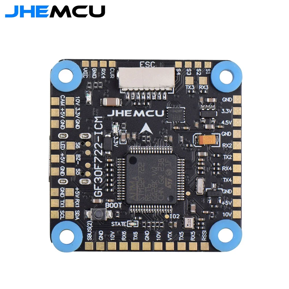 JHEMCU-Dual-BEC-Flight-Controller-para-RC-FPV-Freestyle-Drone-Parts-F7 ...