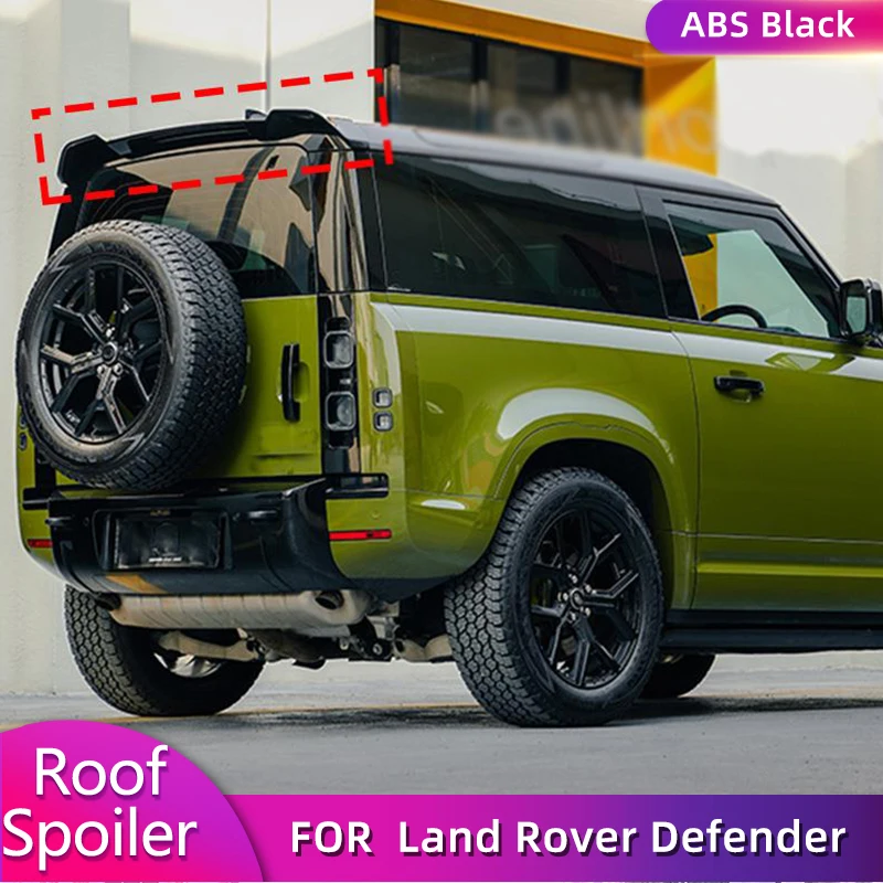 Gloss-Black-Rear-Roof-Spoiler-for-Land-Rover-Defender-2020-2022-Car-Car ...