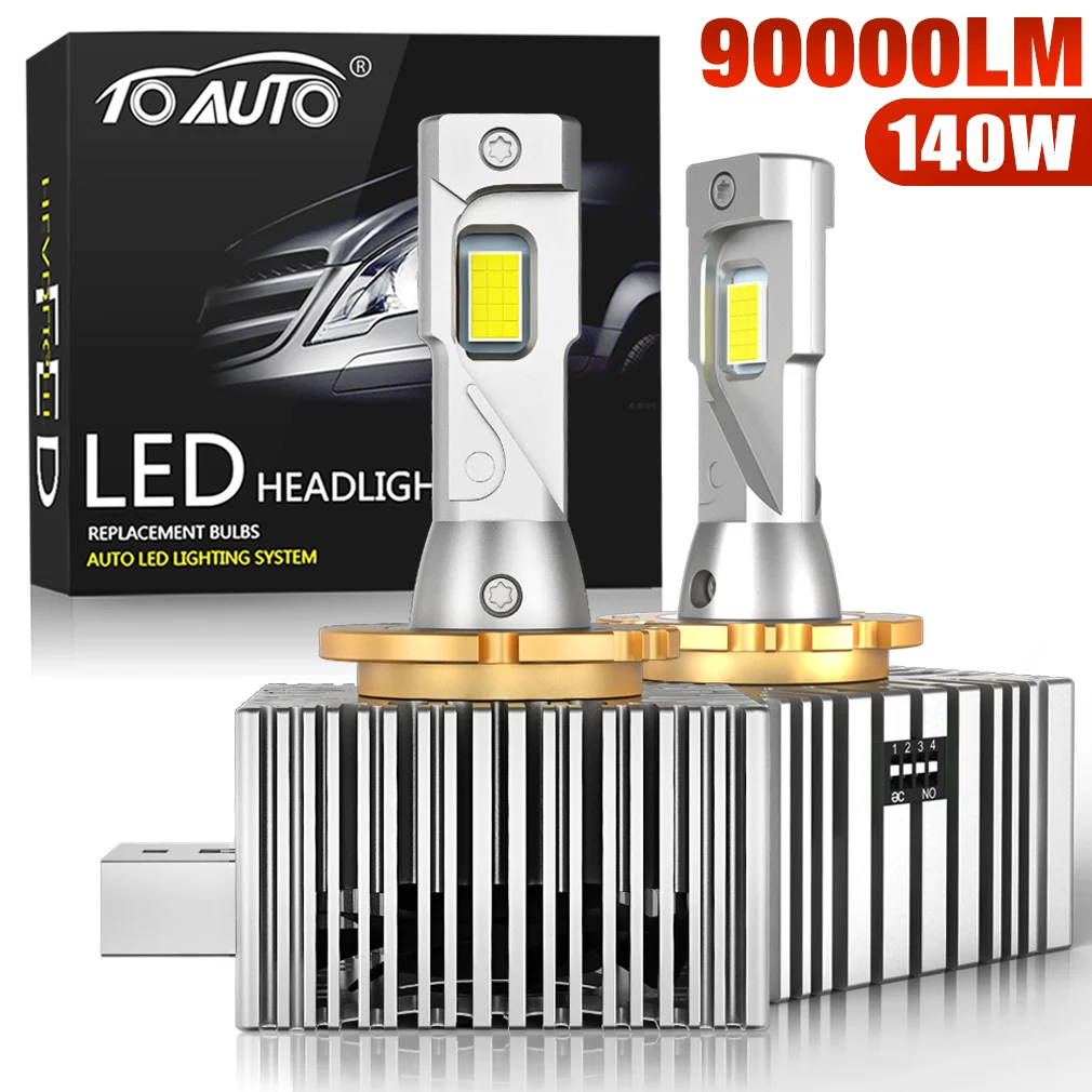 D1S D2S D3S D4S D5S D8S 자동차 헤드 라이트 HID D1R D2R D3R D4R D5R D8R 전구 90000LM 터보 램프 Canbus 6500K 자동차 12V