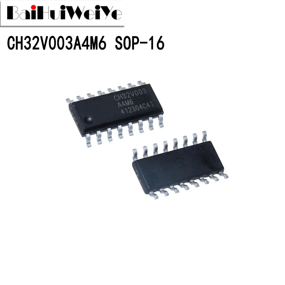 10PCS-CH32V003A-CH32V003A4M6-32V003A4M6-CH32V003-SOP-16-SMD-New-Good ...