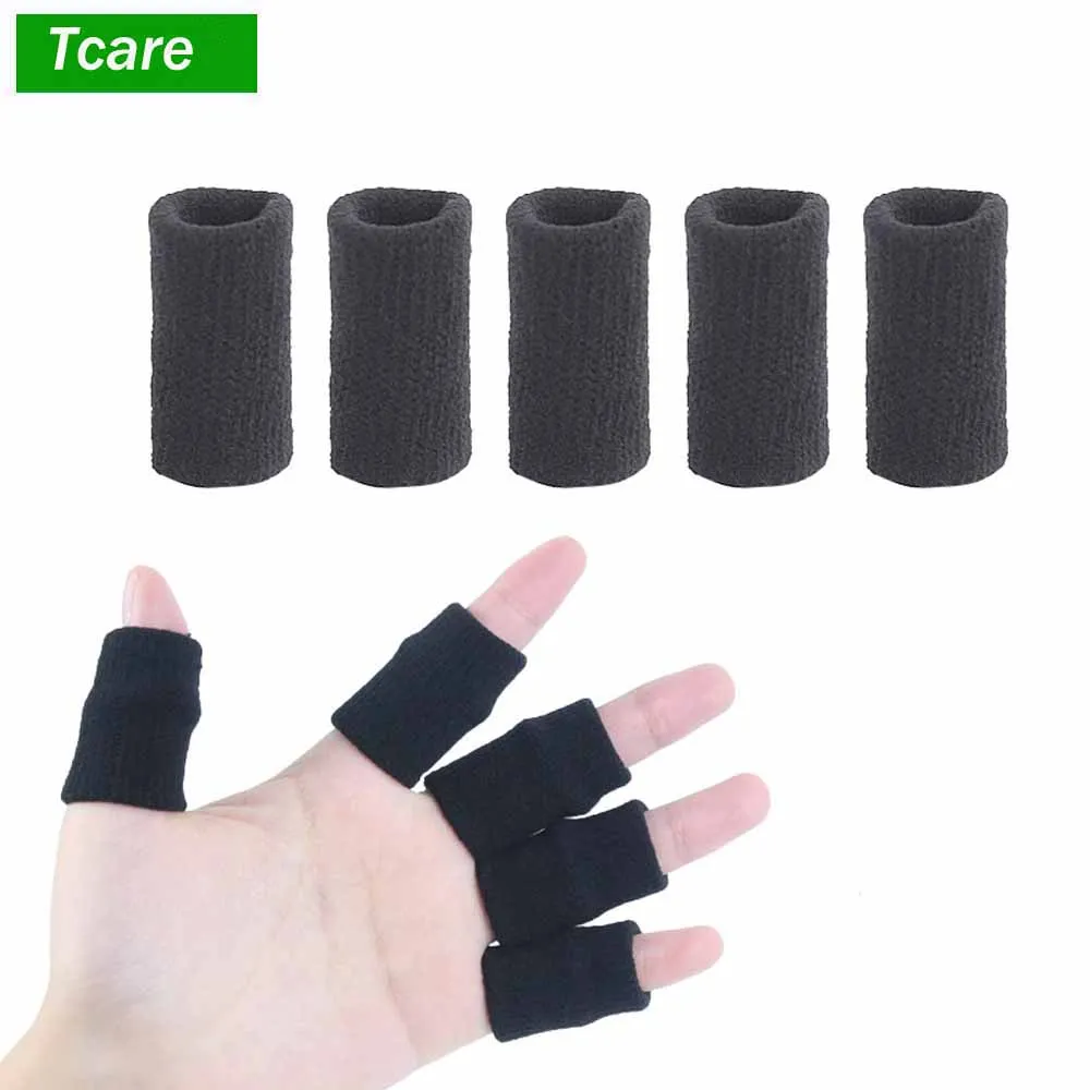 Tcare-10Pcs-Set-Stretchy-Sports-Finger-Sleeves-Arthritis-Support-Finger ...