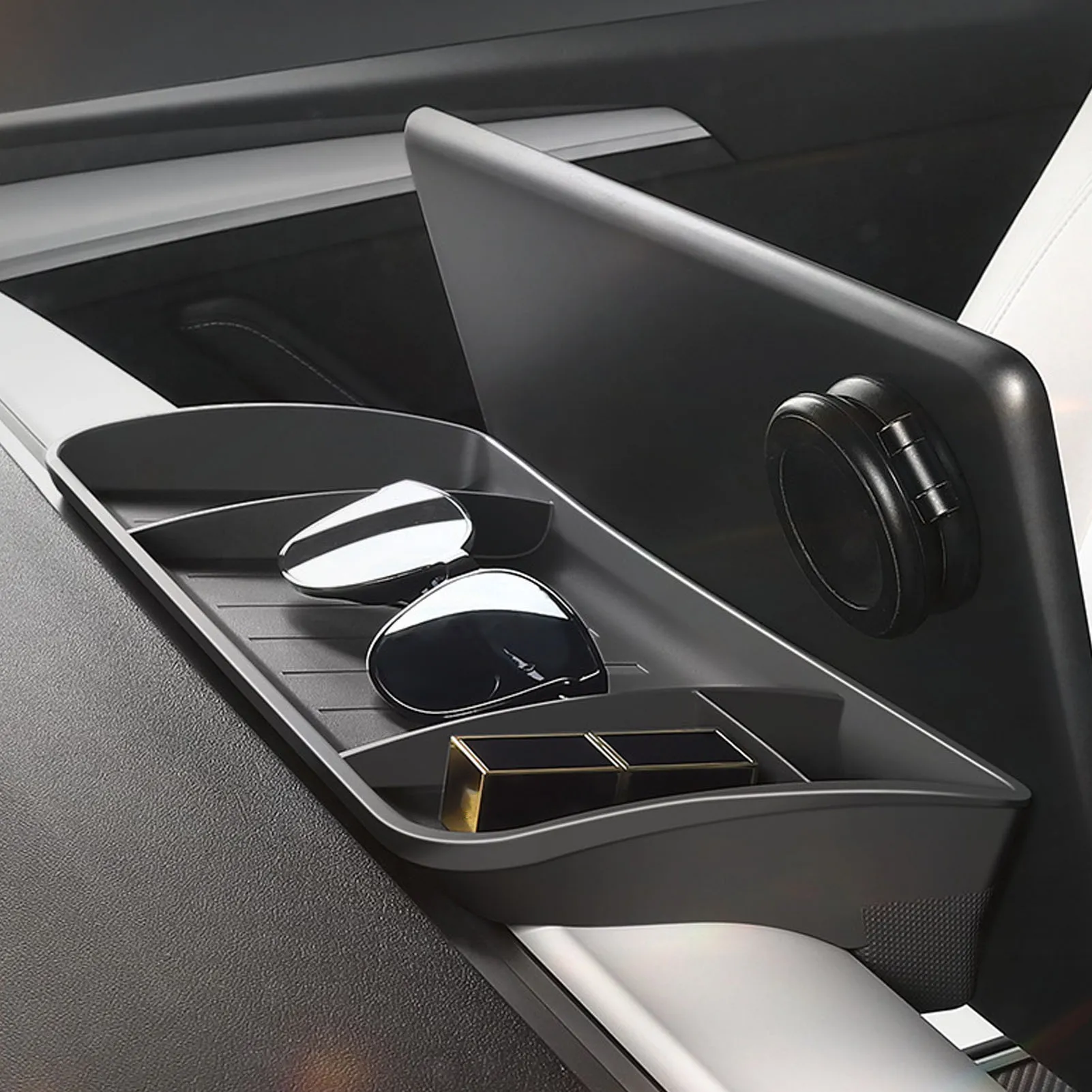 For-Tesla-Model-3-Y-2023-Navigation-Screen-Rear-Storage-Box-Dashboard ...