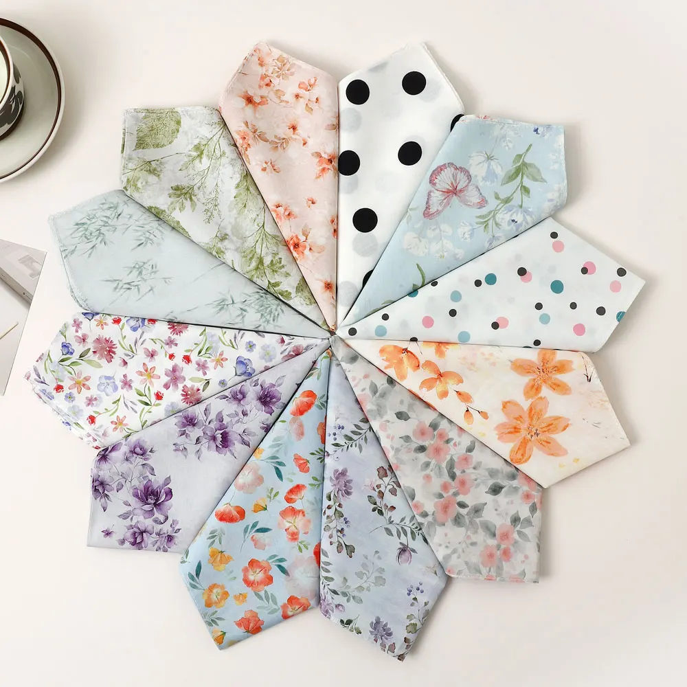 6 Pack of Women's Pure Cotton Handkerchiefs, Soft and Comfortable Thin ...