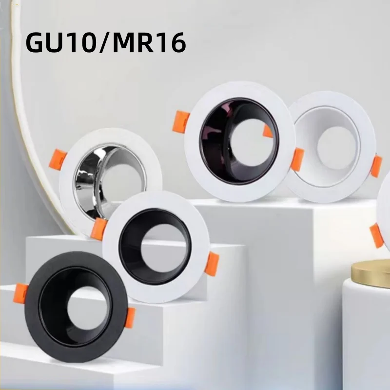 Recessed-Adjustable-Angle-LED-Spot-light-holder-fixed-GU10-MR16 ...