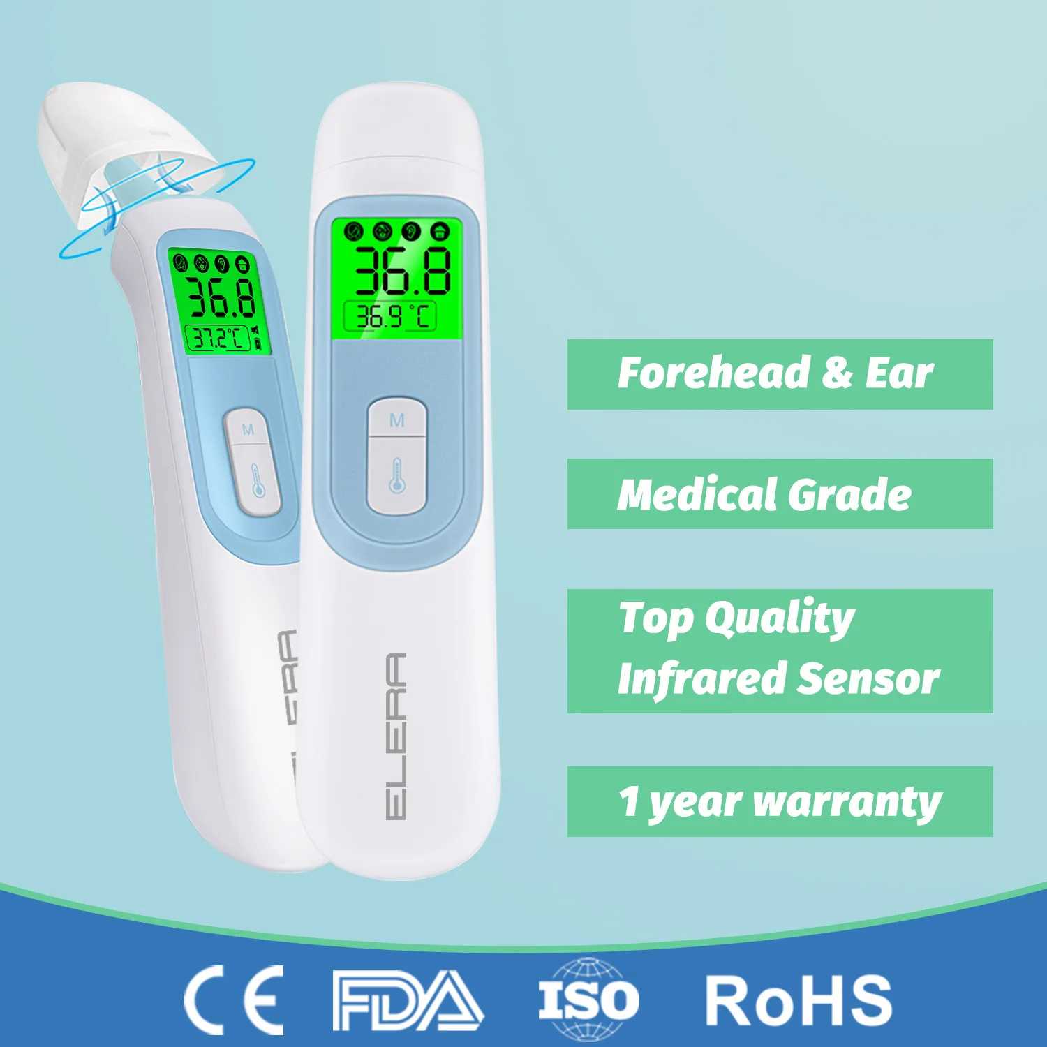 Baby-Forehead-Ear-Infrared-Thermometer-Digital-LCD-Body-Measurement ...