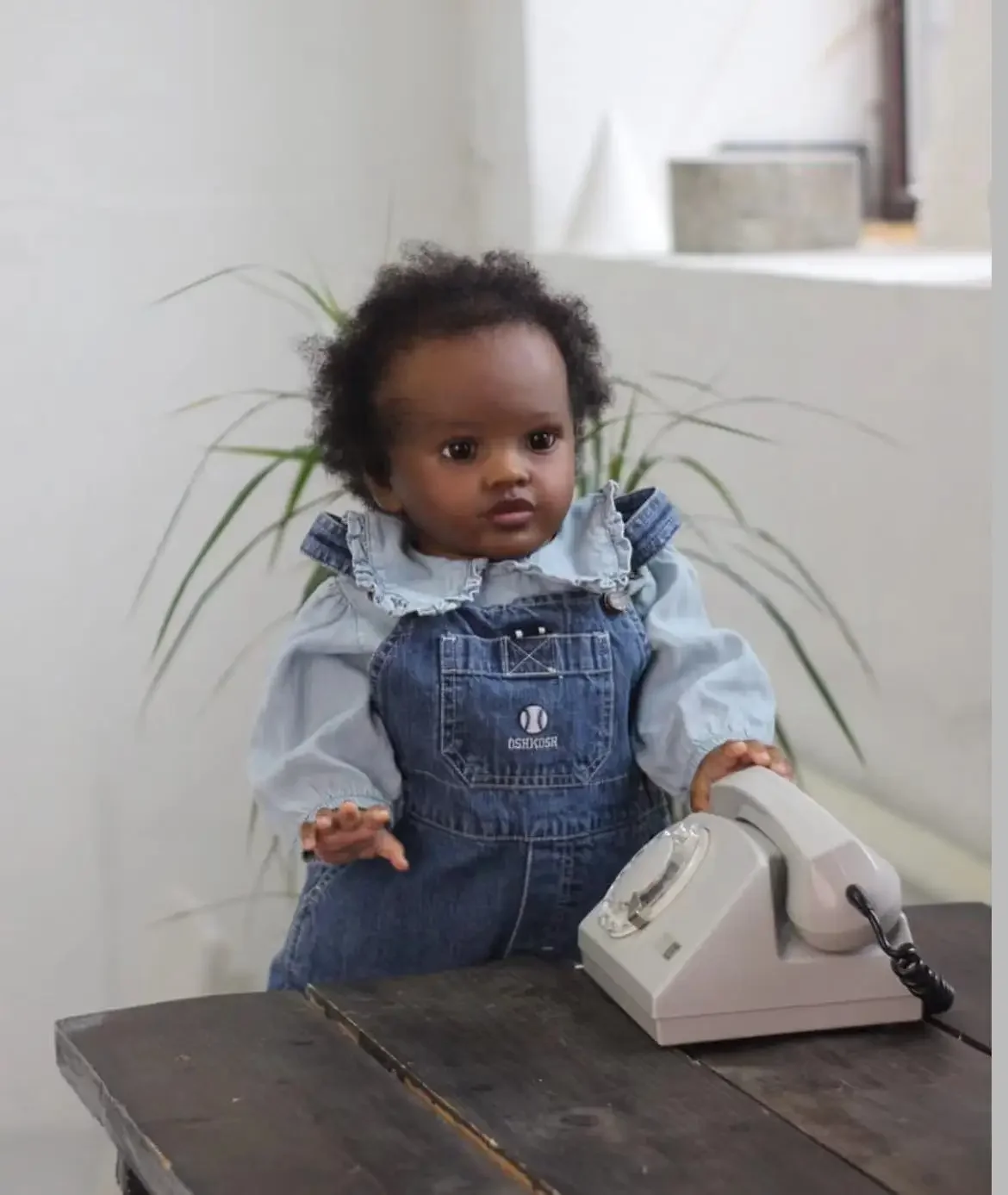 DLS Customized Limited Supply 68cm Reborn Baby Doll Pippa Dark Skin ...