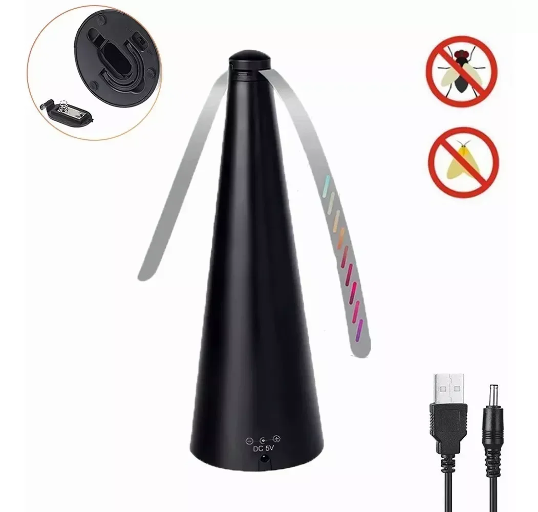 Ventilador-repelente-de-Moscas-al-aire-libre-uso-de-mesa-exterior-o ...