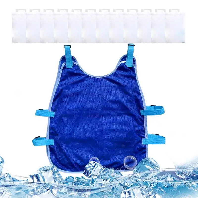 Summer-Cooling-Vest-Ice-Jacket-Water-Evaporative-Cool-Shirt-High ...