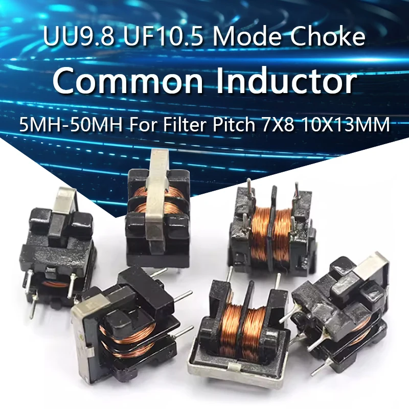 5PCS UU9.8 UF10.5 Common Mode Choke Inductor 5mH 10mH 15mH 20mH 25mH ...