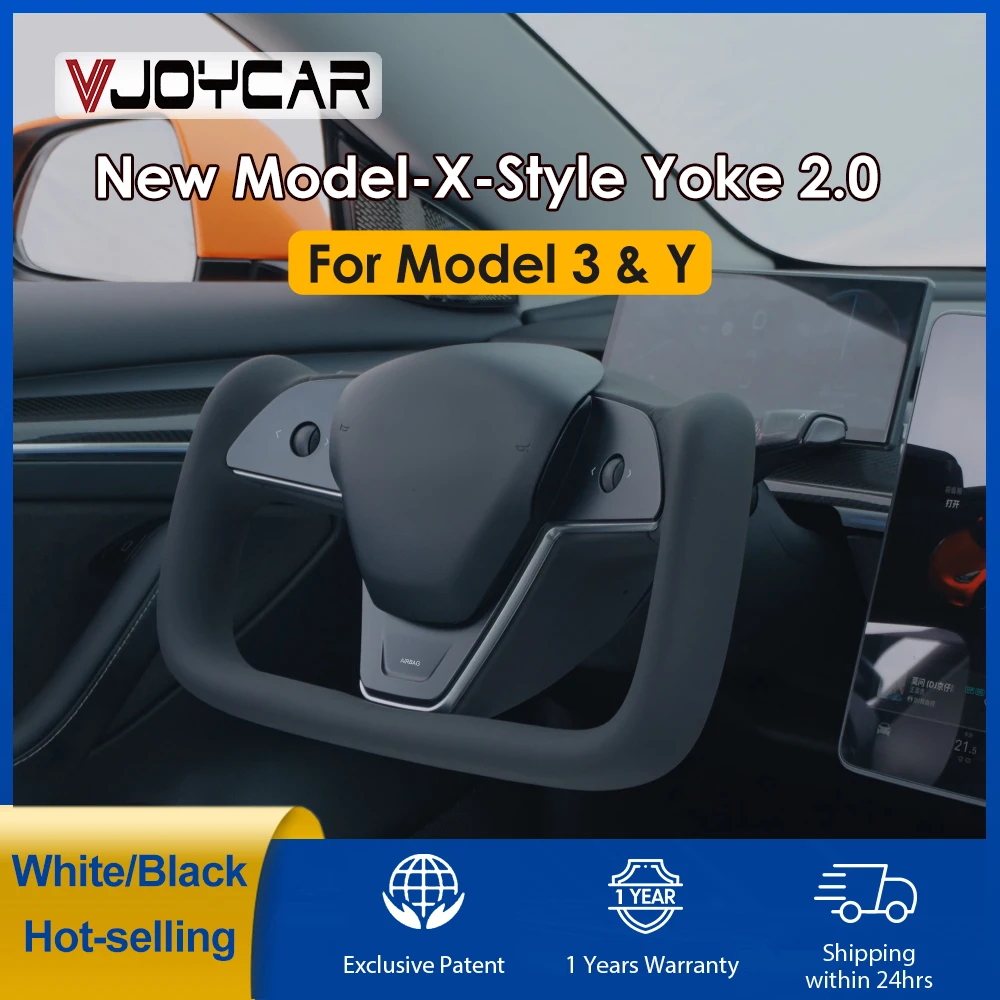 Yoke-Handle-Model-Y-3-Heating-Steering-Wheel-Model-X-Style-For-Tesla ...