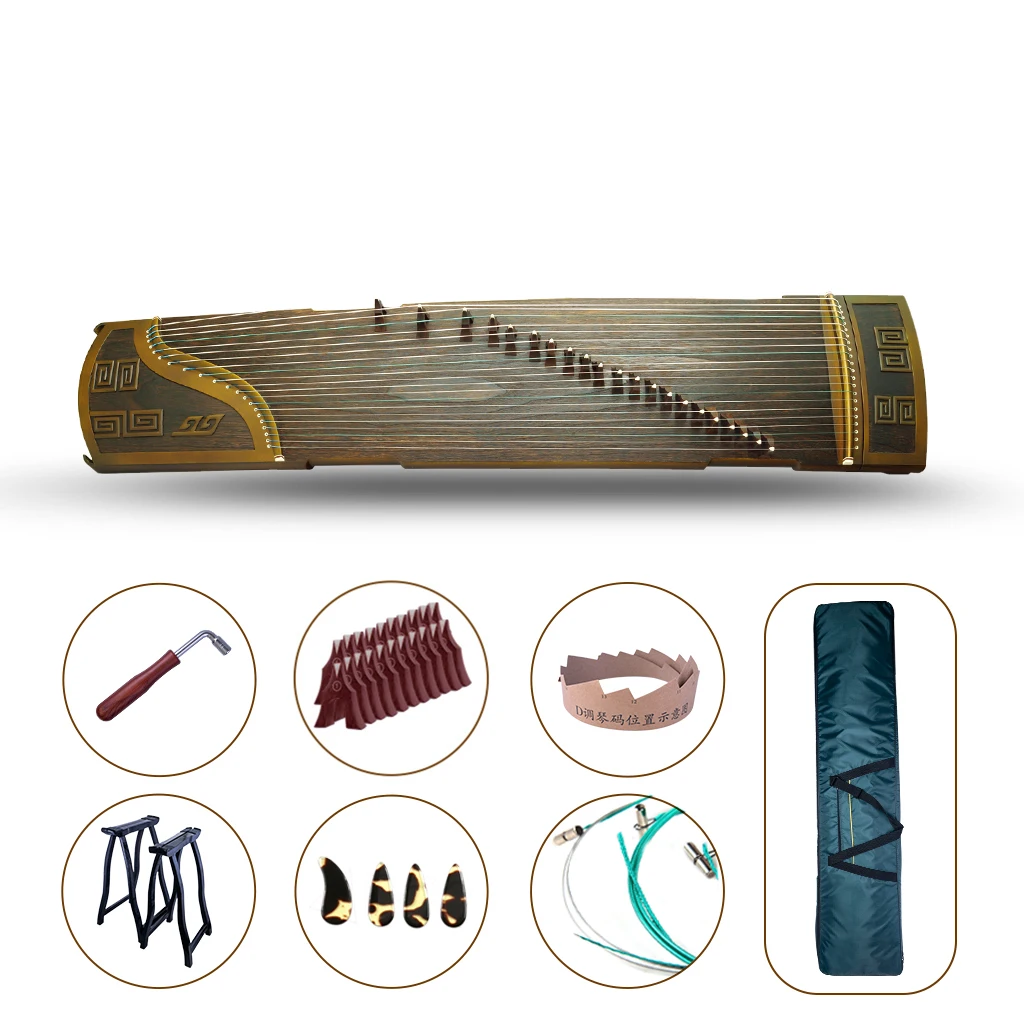 LOOK-Collection-Grade-21-Strings-Guzheng-Aged-Nanmu-Chinese-Zither ...