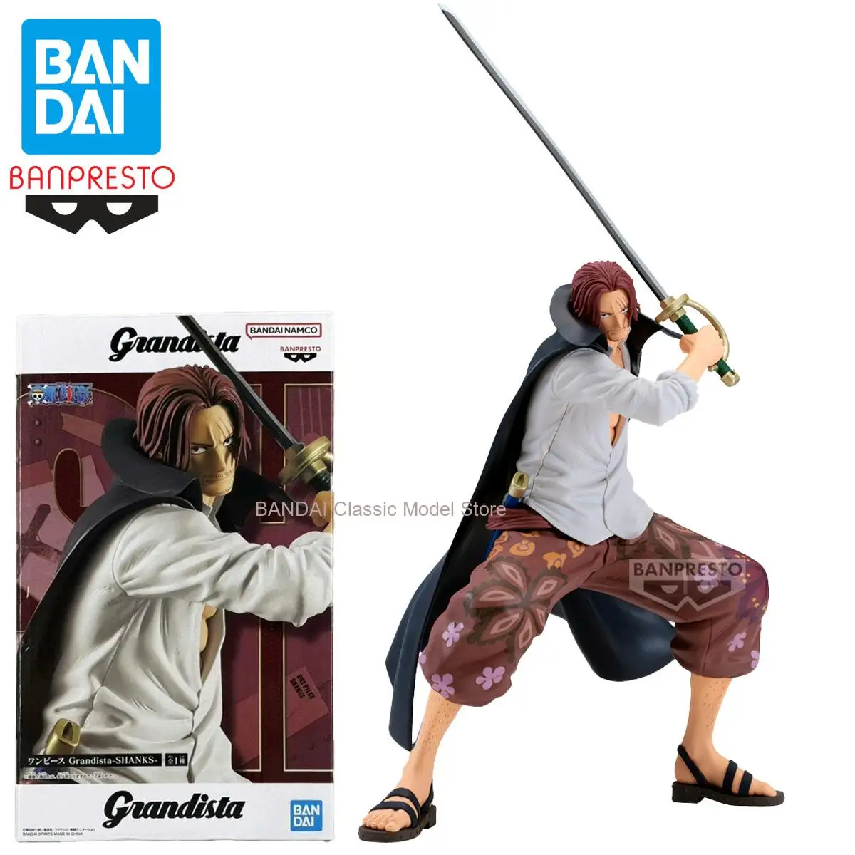 Original BANDAI SPIRITS BANPRESTO Grandista One Piece Akagami No Shanks ...