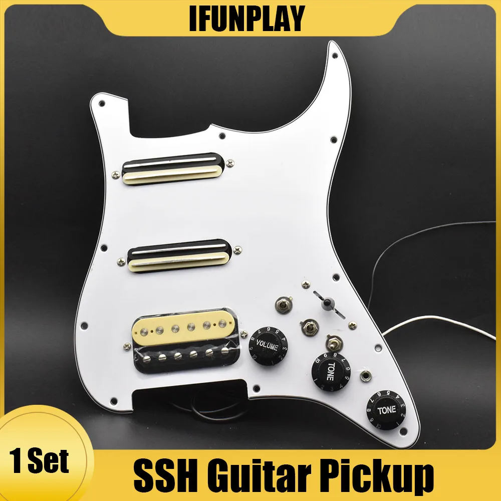 Guitar-Pickguard-Pickup-with-3-5MM-Jack-Switch-Singlecut-Switch-Control ...