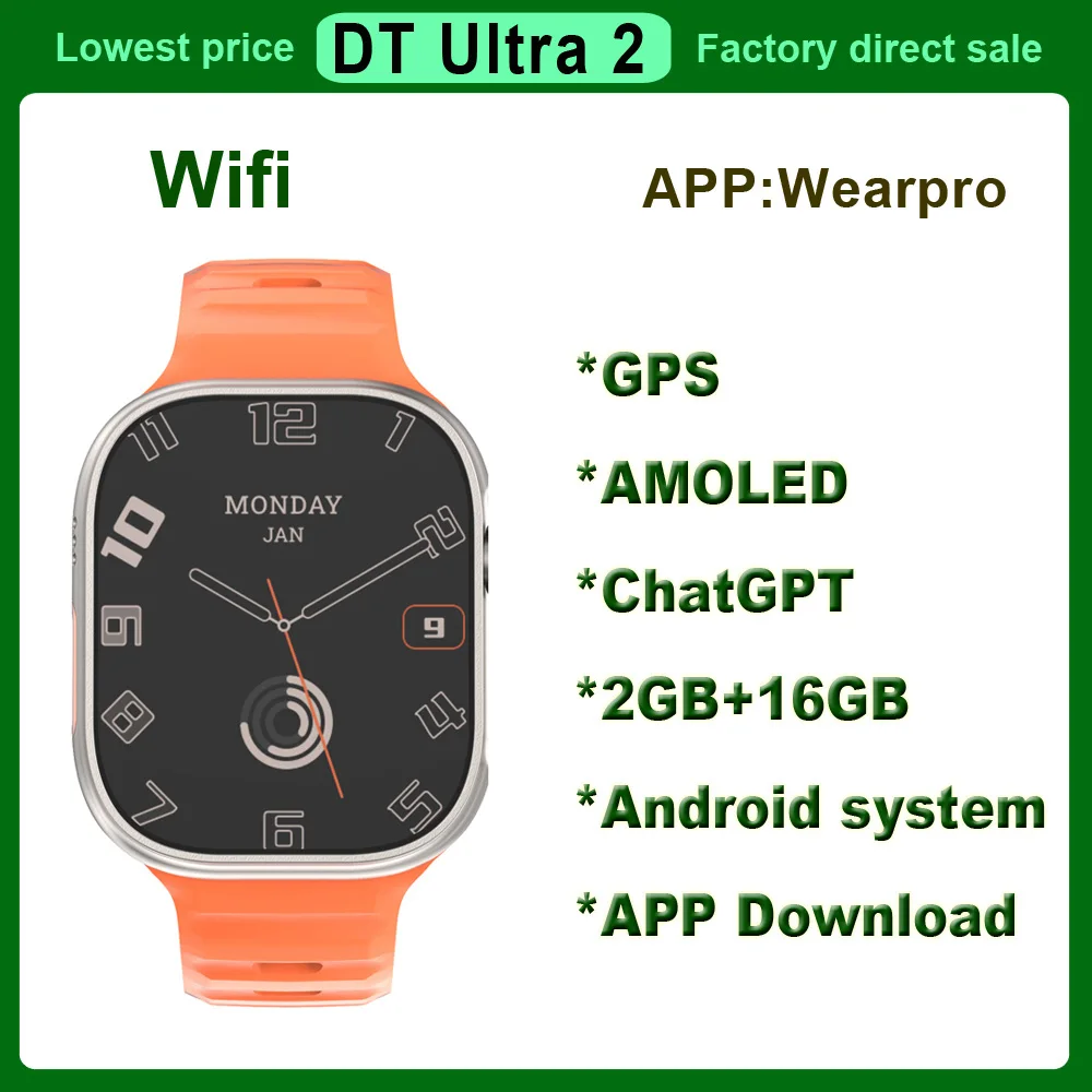 DT-Ultra-2-AMOLED-Smartwatch-para-Homens-e-Mulheres-Baixar-Aplicativos ...