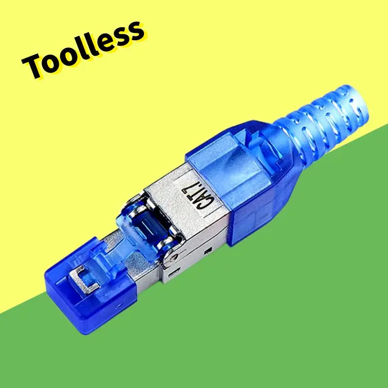 CAT7-RJ45-Connector-Ethernet-Plug-Rj-45-Conector-CAT-7-Zinc-Alloy-Metal ...