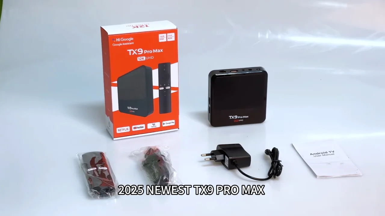 TX9 Pro Max 12K UHD 2G+5G 16GB RAM 256GB Rom Voice Control Bluetooth ...