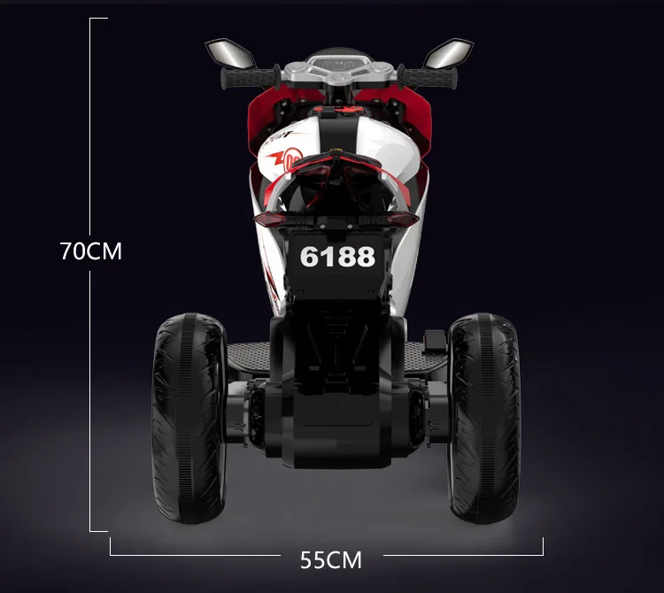 Children’s Electric Motorcycle Charging Electric Large Tricycle ...