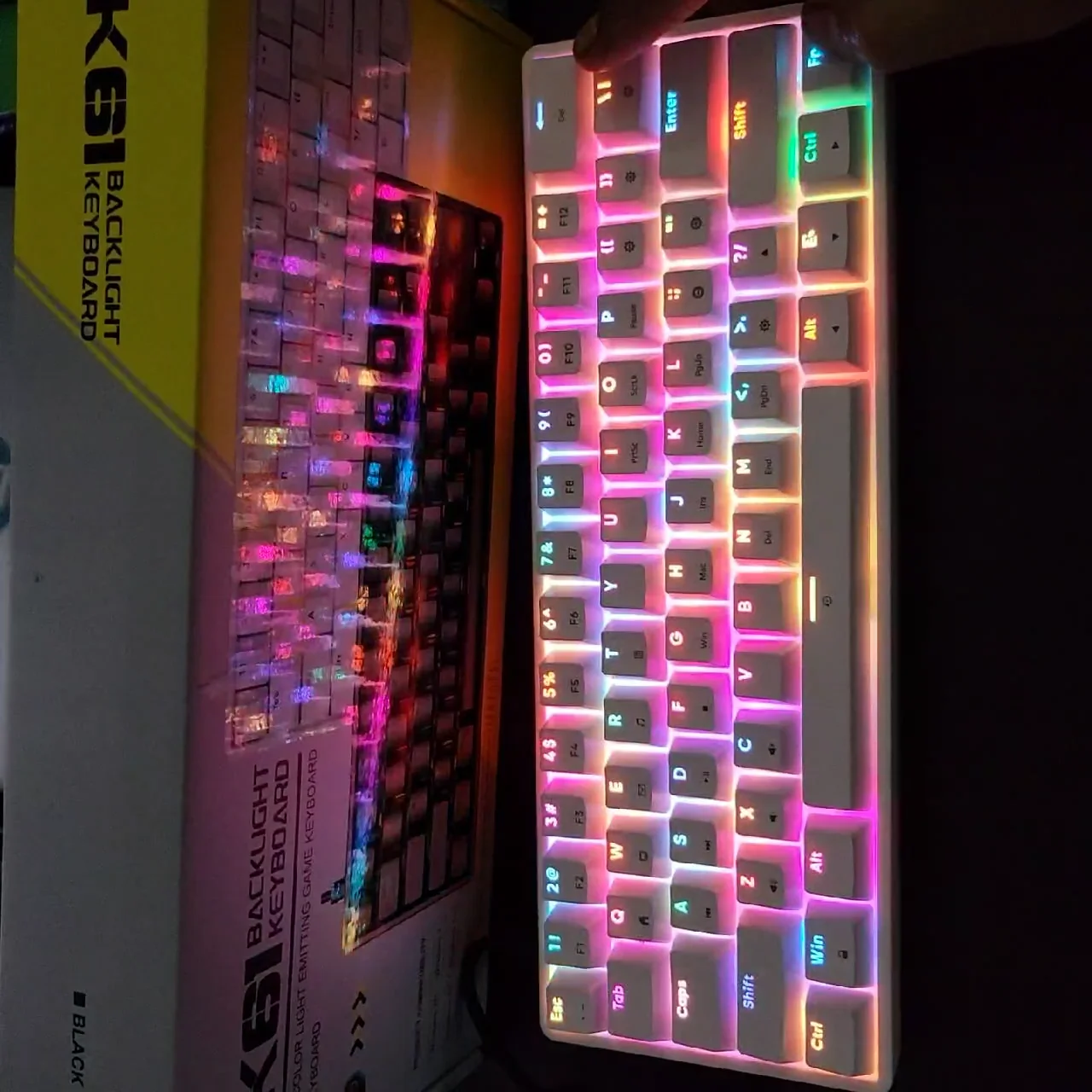 AK61 Hot Swappable Mechanical Keyboard 60% Layout, Hot Swappable keys ...